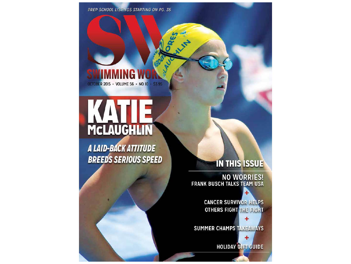 Katie McLaughlin Featured on October Cover of Swimming World Magazine ...
