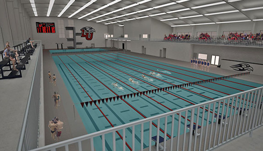 Liberty University Building 50 Meter Pool With Full Diving Tower ...