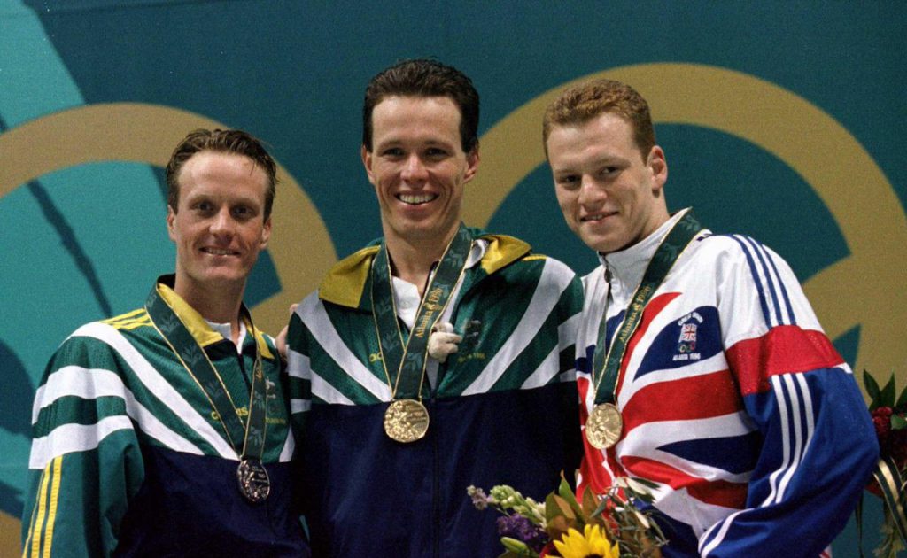 League of Olympic Swim Legends: Kieren Perkins Tops 1500 With Hackett ...