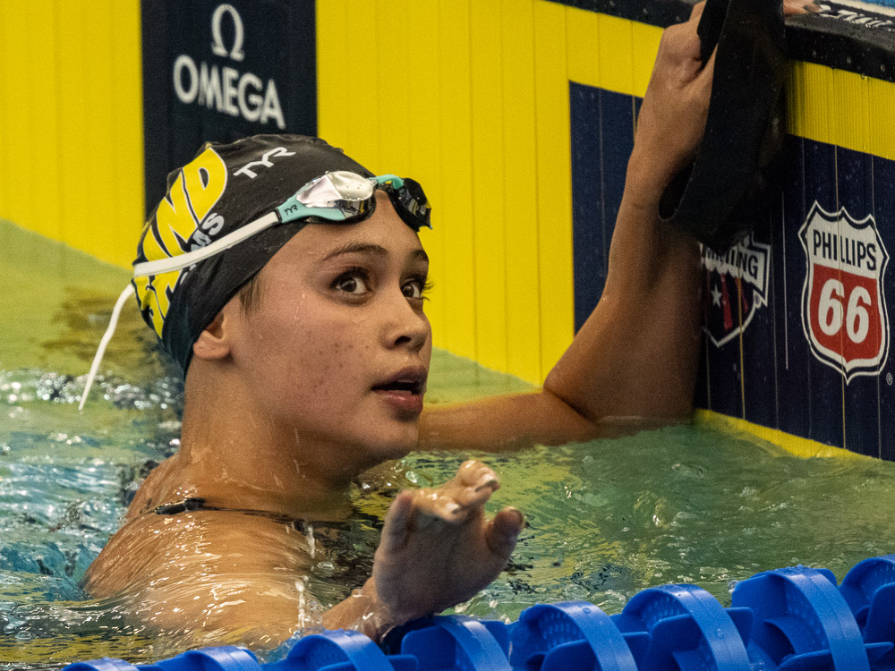 Bella Sims, Katie Grimes Break 4:30-Barrier in 500 Free at Juniors West