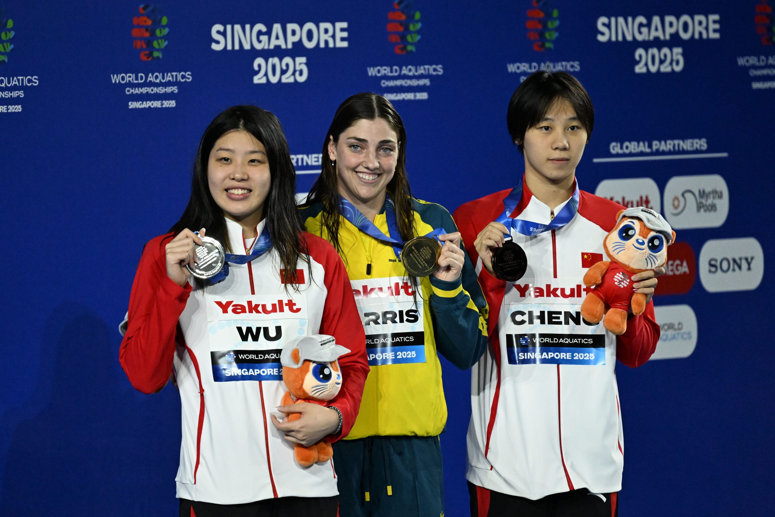 Meg Harris Claims Gold in 50 Freestyle at World Championships